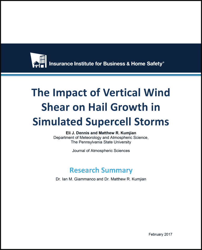 The Impact of Vertical Wind Shear on Hail Growth in Simulated Supercell ...