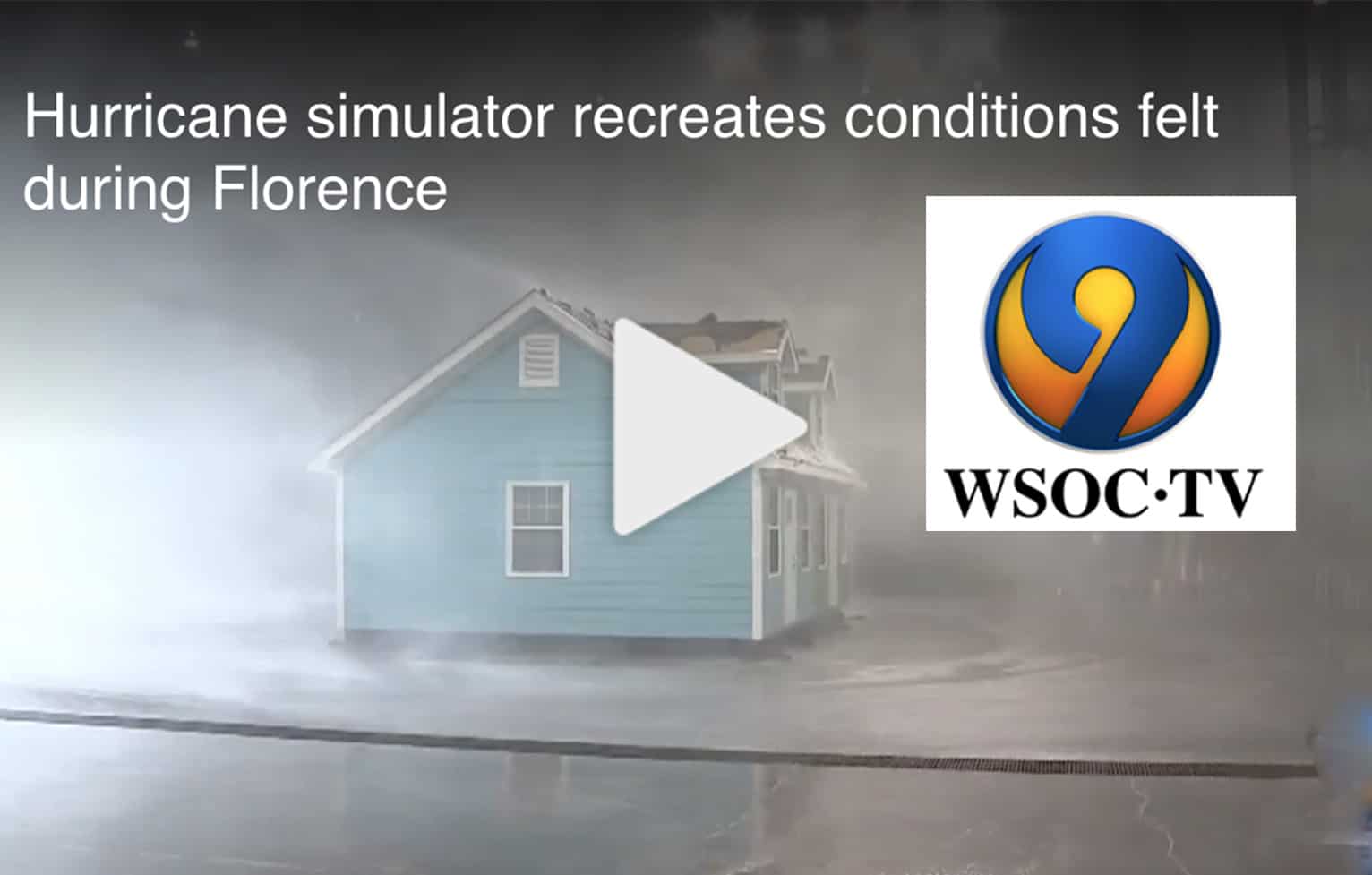 Hurricane Simulator Recreates Conditions Felt During Florence ...