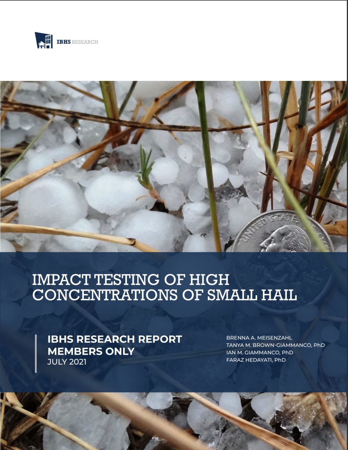Impact Testing of High Concentrations of Small Hail – Insurance ...