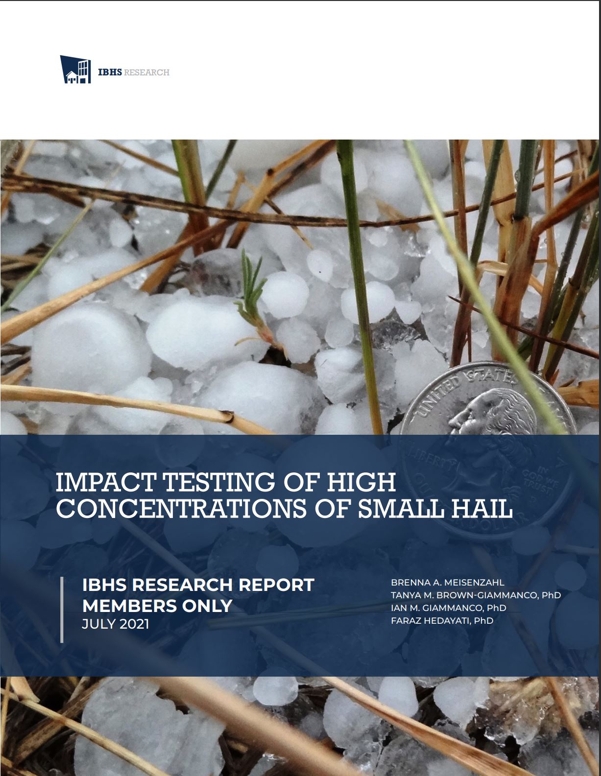 Impact Testing of High Concentrations of Small Hail – Insurance ...
