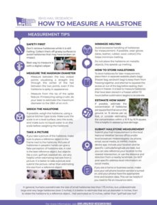 Hailstones: Field Research – Insurance Institute for Business & Home Safety